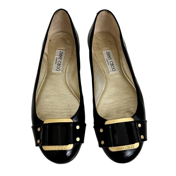 Jimmy Choo | Shoes | Jimmy Choo Womens 85 Black Patent Leather Morse ...